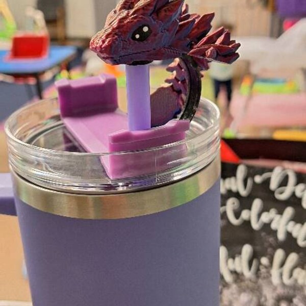 Black Chroma Style Gem Dragon 10mm Stanley Straw Topper 30oz 40oz - Etsy