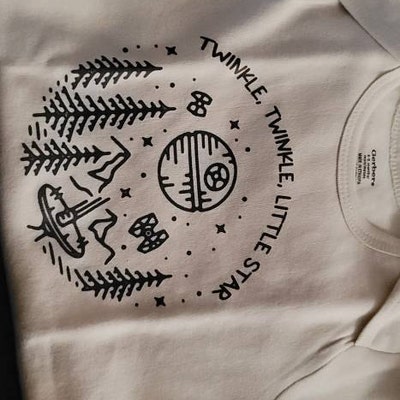 Twinkle Twinkle Little Star Baby Bodysuit Death Star Moon Planet ...