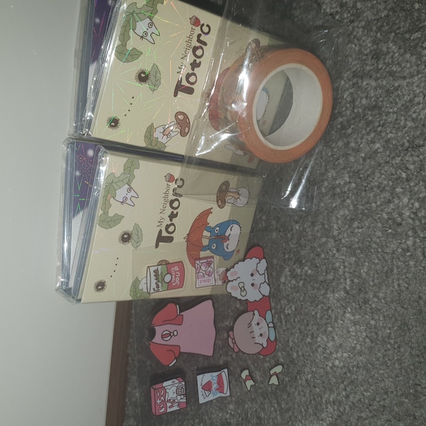 My Neighbour Totoro Memo Pad Sticky Notes, Japanese Kawaii Stationery ...