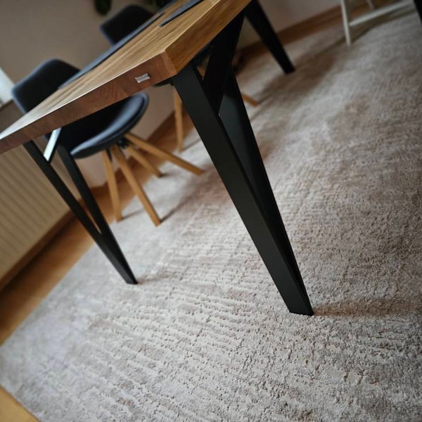 Modern Metal Table Legs C-shaped Design Available in Multiple RAL ...