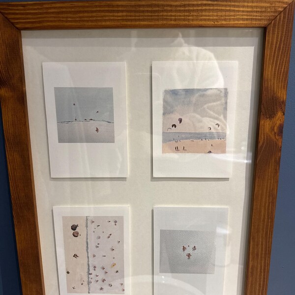 A2 Picture Frame Rustic Royal Blue Photo Frame Blue Frame Vintage Blue ...