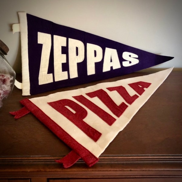 Personalized Pennant With Block Name Letters | Custom Felt Name Pennant ...