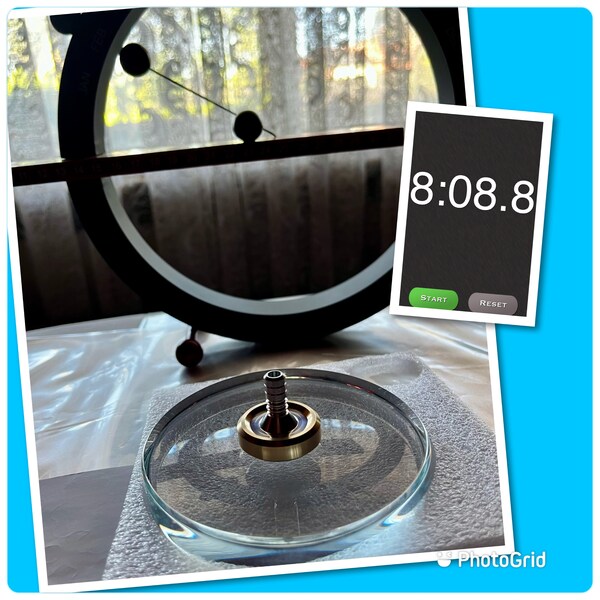 3" (8 Cm) Hand Polished Glass Base for Spinning Tops - Etsy