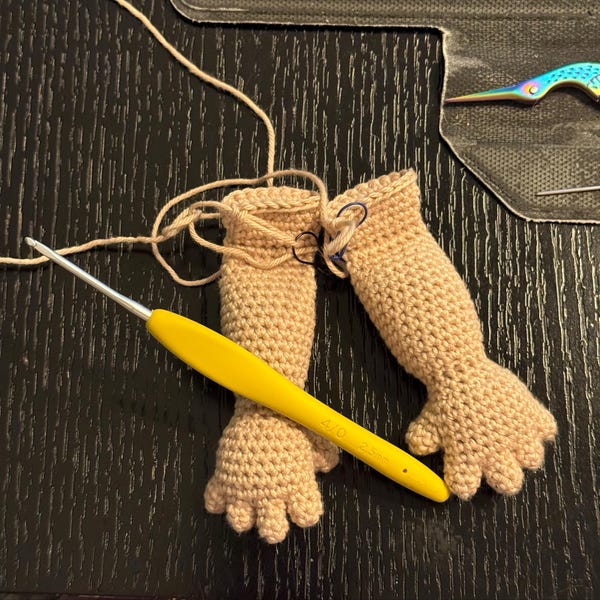 Doll Hands With Fingers Pattern - Crochet Pattern, Amigurumi Doll ...