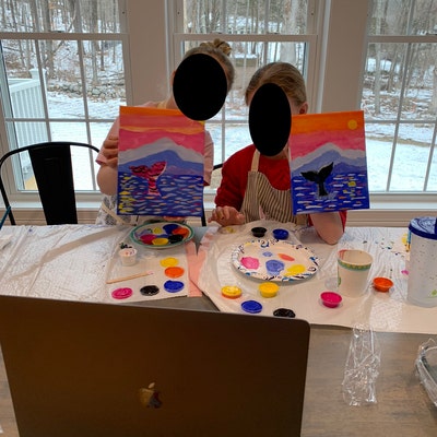 Kids Virtual paint Night Host Your Own Party Everything Included ...