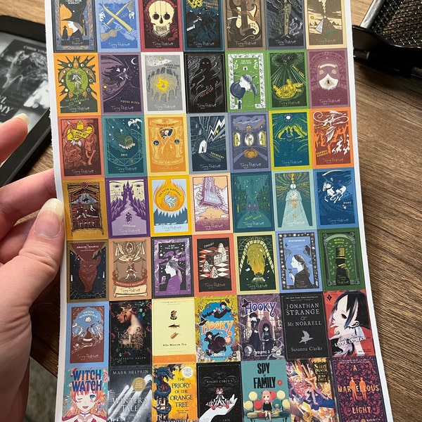 Custom Book Cover Stickers (different Sizes Available) - Etsy