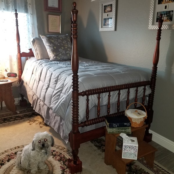 Antique Jenny Lind Bed Frame. Full Size Spindle Spool Bed Frame - Etsy