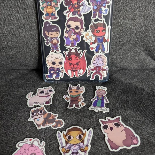 Baldur's Gate 3 Goober Character Stickers - Etsy