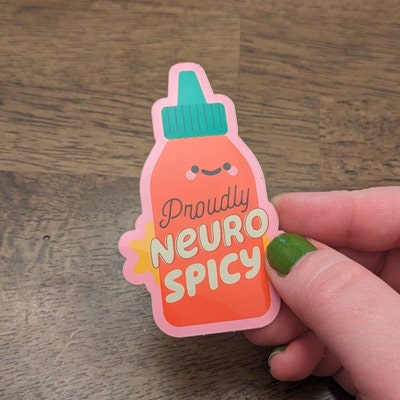 Proudly Neurospicy Sticker Neurodiversity Sticker Neurodivergent ...