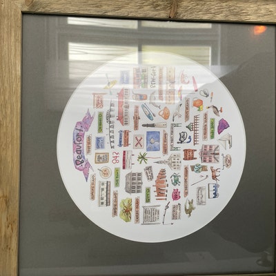 Off Center Custom Matboard Where You Specify Both the Exterior and ...