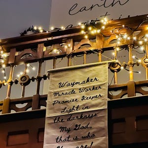 Hanging Scroll Banner Sign Inspired by Scripture and Worship Songs ...