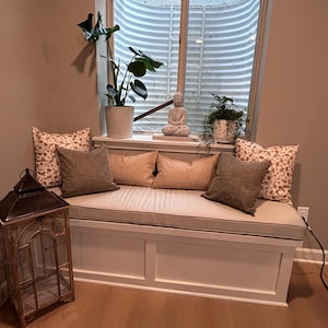 Custom Bench Cushion With High Performance Fabric Crypton, Kitchen ...