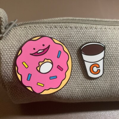 Fried Egg N Bacon Enamel Pins Set / Fried Egg Hard Enamel Pin - Etsy