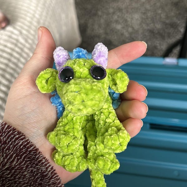 Diddy Dex the Palm Sized Snuggler Dragon Crochet Pattern Amigurumi ...