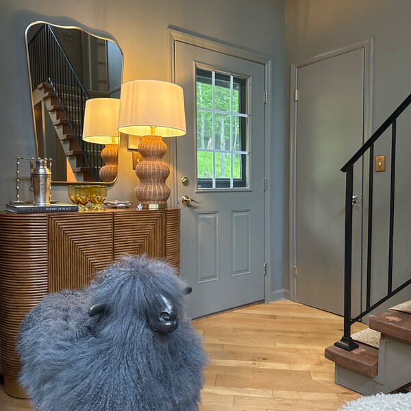 TWO Lalanne Style Couple Sheep Chairs. Luxurious and Fluffy. Life-size ...