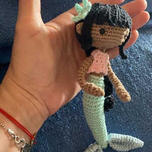 Mini Mermaid Crochet Doll Pattern / Amigurumi / Photo Tutorial - Etsy