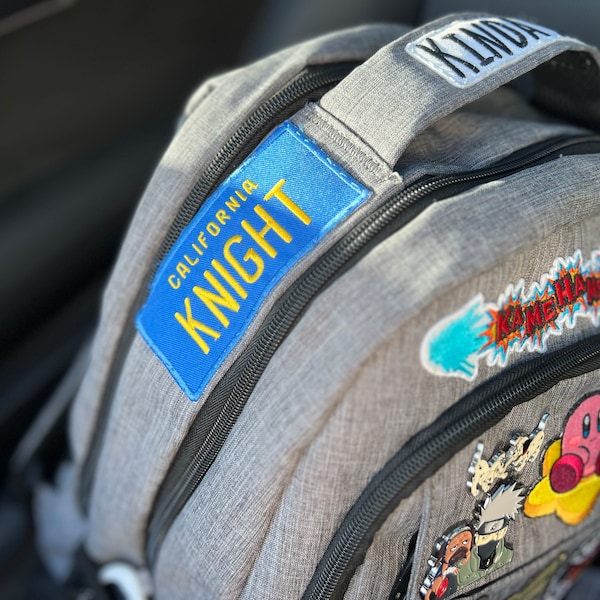 Knight Rider License Plate Patch California Embroidered Sew on Iron on ...