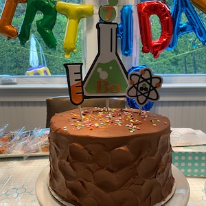 Custom Science Cupcake Toppers, Science Party, Science Birthday, Mad ...