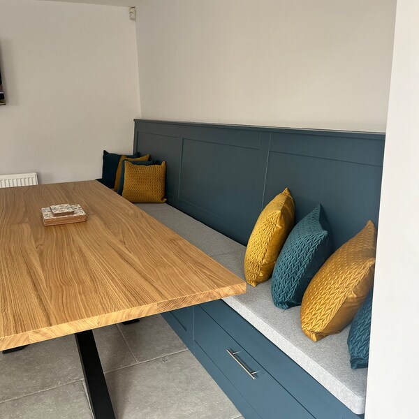 Wool Bench Cushions Made to Order - Wide Selection of Check, Tartan and ...