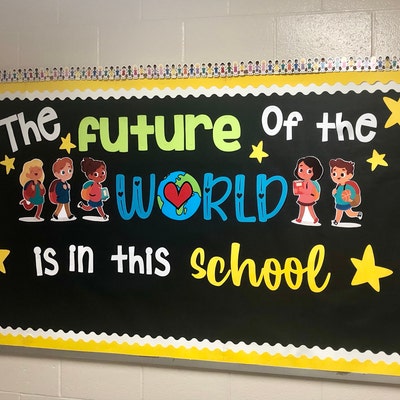 THE FUTURE OF the World Bulletin Board Kit Letters Classroom Decoration ...