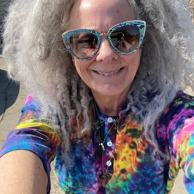 Deep Electric Rainbow Hand Dyed Tiedyed Rayon Gauze Long Skirt - Etsy