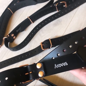 The Multi-cuff Brown Leather Wrist Suspension Cuffs | Etsy