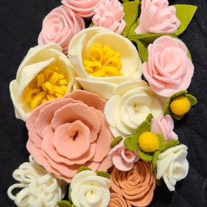 Felt Flower Craft Kit Blush Forest - Etsy