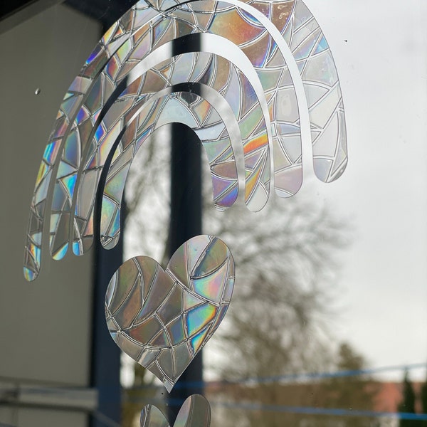 Sun and Clouds Window Suncatcher Decal Set - Colorful Nursery Wall Art ...