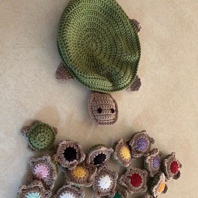 Crochet Turtle Memory Game - Etsy
