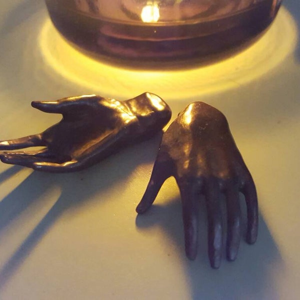 Small Bronze Hands - Etsy