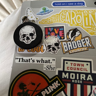 Mini Skull Stickers Goth Art Spooky Season Dark Horror Art - Etsy