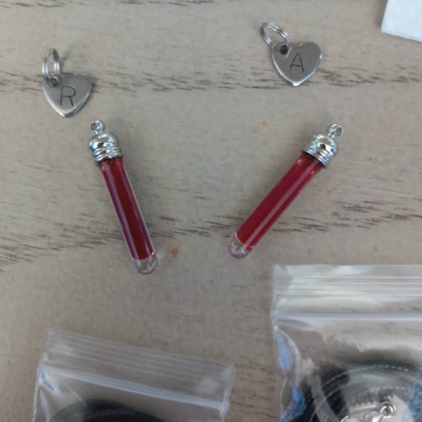 Sterling Bloodvial Ring & Anticoagulant bloodbond Silver Sparkle Crown ...