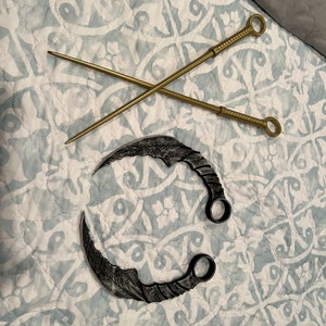 Full Size Maze Blades Demon Knife Karambits Mazikeen, Prop Replica ...