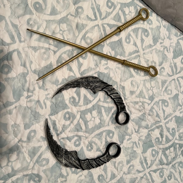 Full Size Maze Blades Demon Knife Karambits Mazikeen, Prop Replica ...