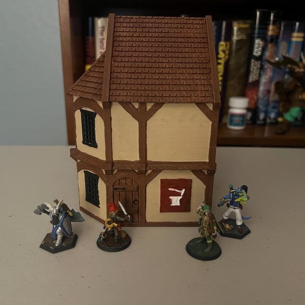 Enchanted House, Powerful Wizard, Mage House, 28mm Scale, , Dungeons ...