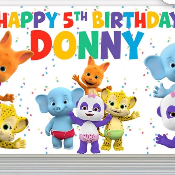 Word Party Backdrop, Word Party Backdrop Birthday, Word Party Party ...