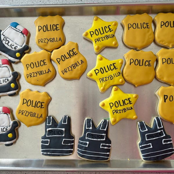 Police Cookie Cutter Set - Etsy