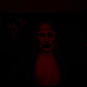 Valak lights Out Version Painting Replica Print Canvas demon Nun, the ...
