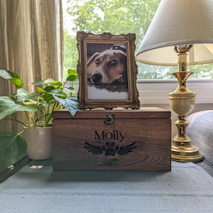 Cat Keepsake Box cat Memorial Pet Urn personalized Pet Urn pet Memory ...