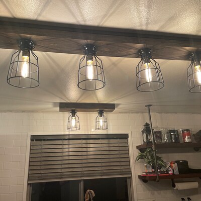 Rustic Farmhouse Decor Farmhouse Ceiling Light Cage Light Barn Light ...