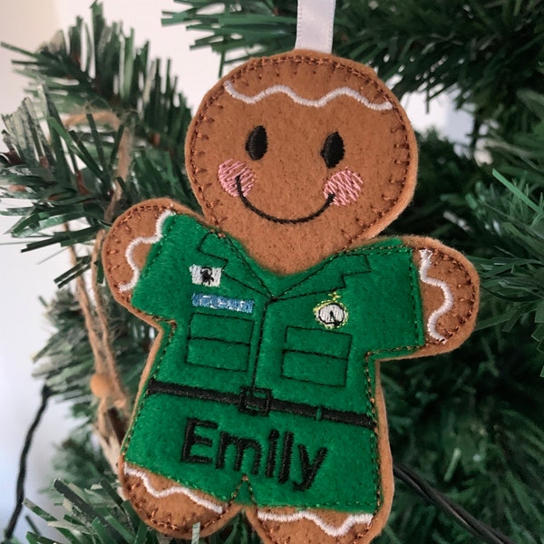 Gingerbread Paramedic, Gingerbread Decoration, Paramedictree Decoration ...