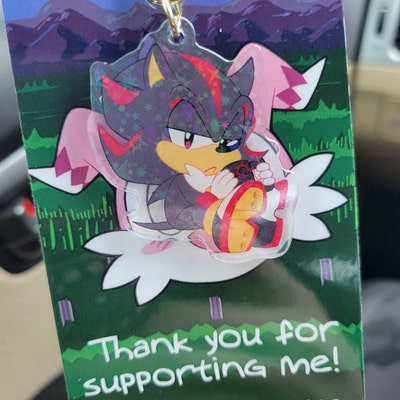 Cute Chibi Sonic Charms Favorite Foods Team Dark Keychains - Etsy