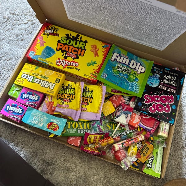 American Candy Hamper Nerds Dweebs Sweets Gift Box USA - Etsy UK