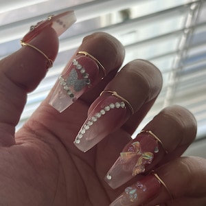 Wudu Nail Rings for Halal Nails, Adjustable and Reusable, Press on ...