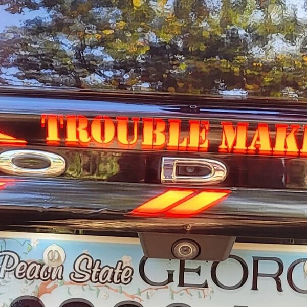 Dodge Durango Tail Light Racetrack Decal Center Overlay - Fits 3rd Gen ...