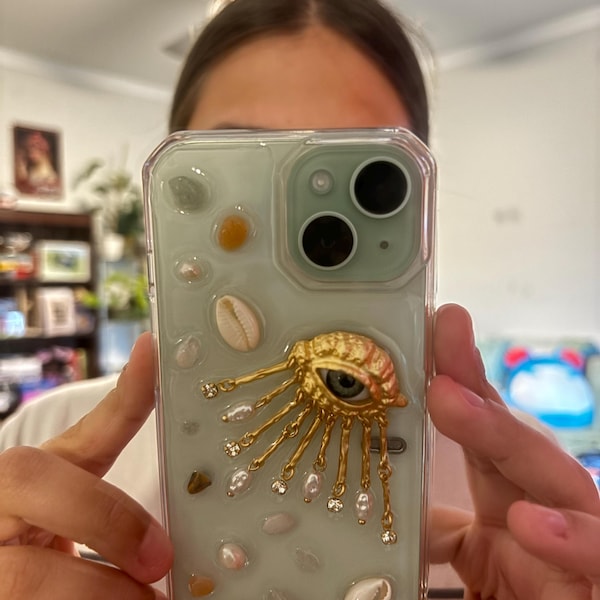 Resin Designer iPhone Case, Aesthetic iPhone Case for iPhone 17 16 15 ...
