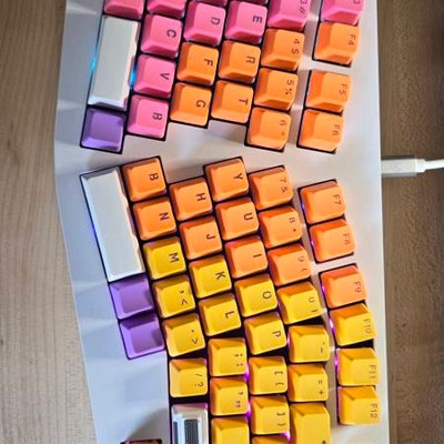 Cute Uwu Rose Gold Metal Artisan Keycap Custom Mechanical Keyboard Cute ...