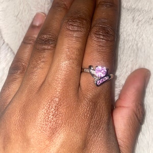 Rare Antique Victorian 3 Carat Flat Ruby Ring, 14 Karat White and ...