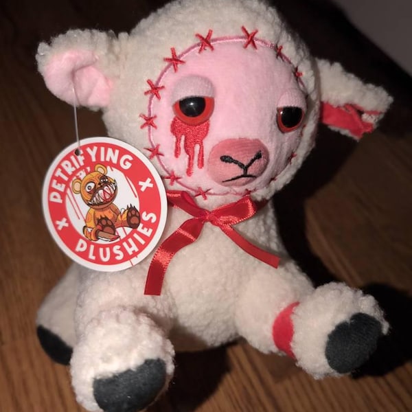 Petrifying Plushies Lamb Chop - Creepy Halloween Stuffed Animal Plushy ...