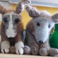 WHIPPET PUPPY - Knitting Pattern - Etsy UK